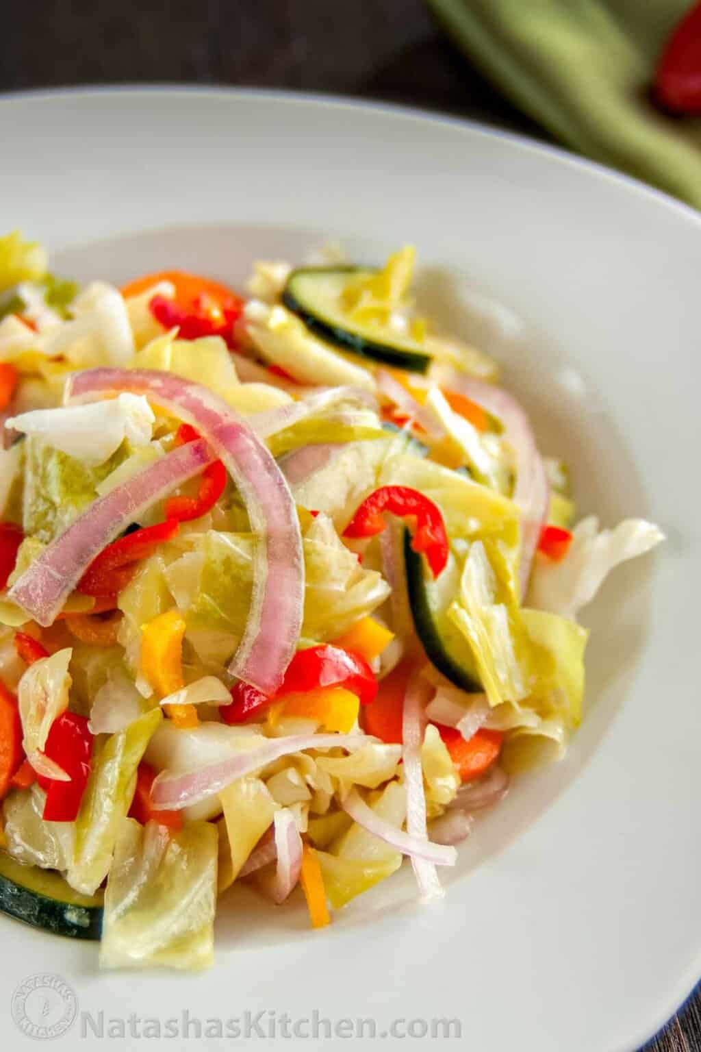 Marinated Vegetable Salad - NatashasKitchen.com