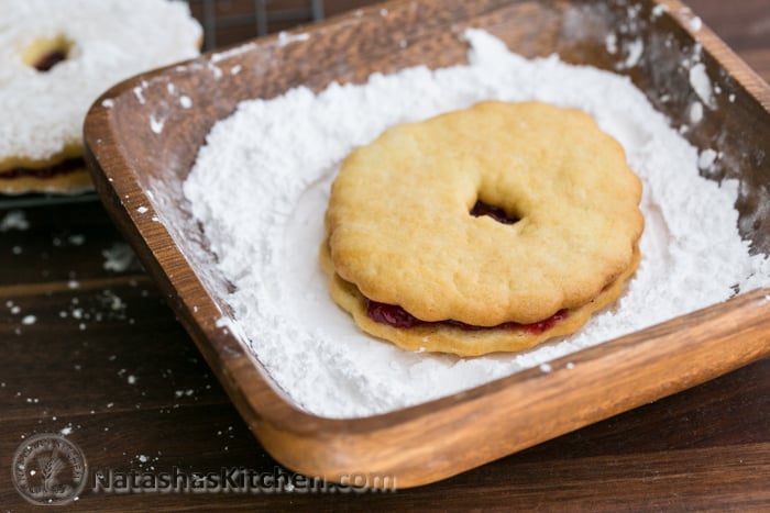 Jam Filled Sandwich Cookies (Zirochki)