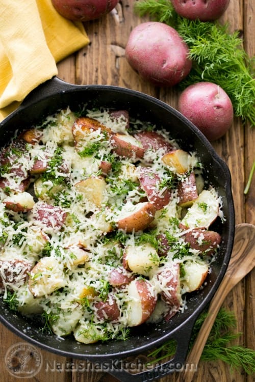 Buttered Red Potatoes with Dill, New Red Potatoes Recipe, New Potatoes