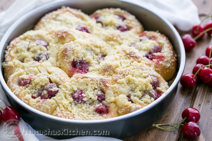 Sweet Cherry Filled Buns (Vatrushka Recipe) Vatrushki Recipe