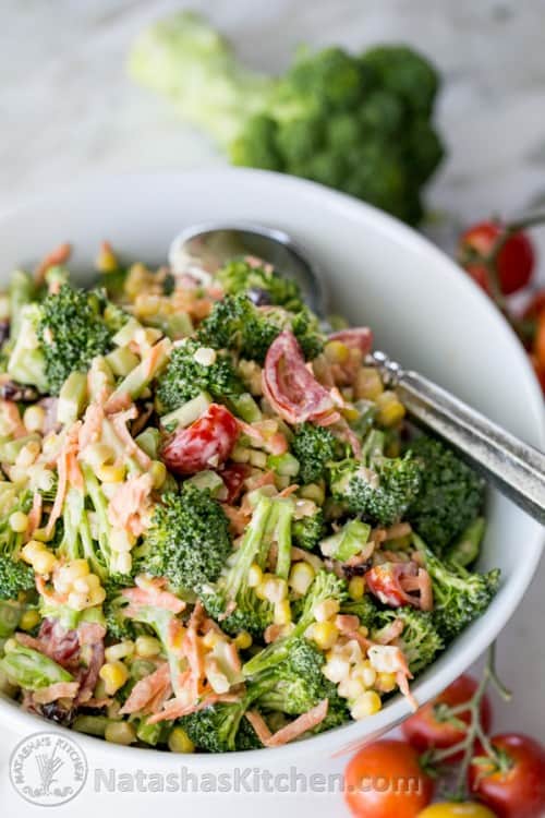 Broccoli Salad Recipe, Broccoli Salad, Broccoli Corn Salad