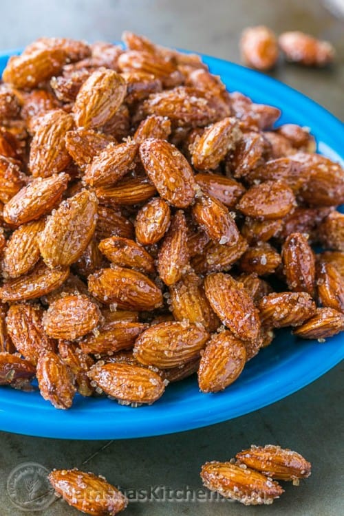 Spiced Honey Roasted Almonds