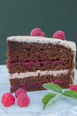 Chocolate Raspberry Cake (Prague Cake)