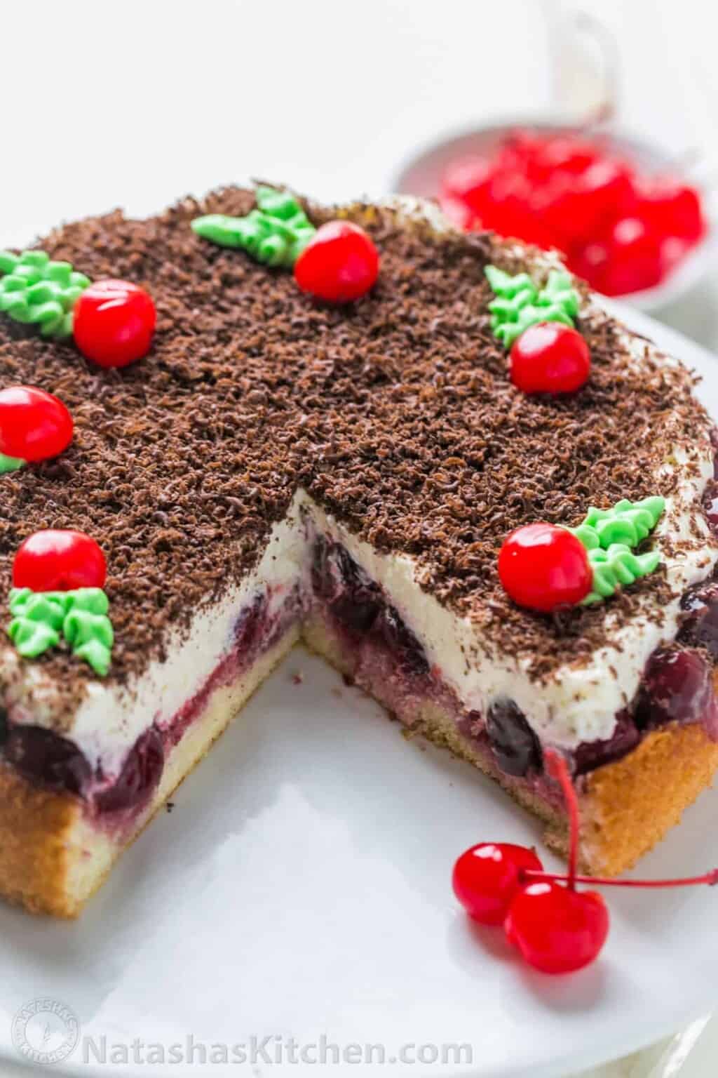 Cherry Christmas Cake, Cherry Cake - NatashasKitchen.com