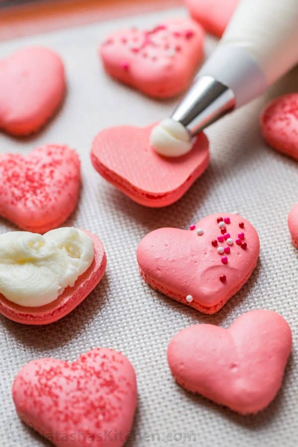 Heart Shaped Macaron Template