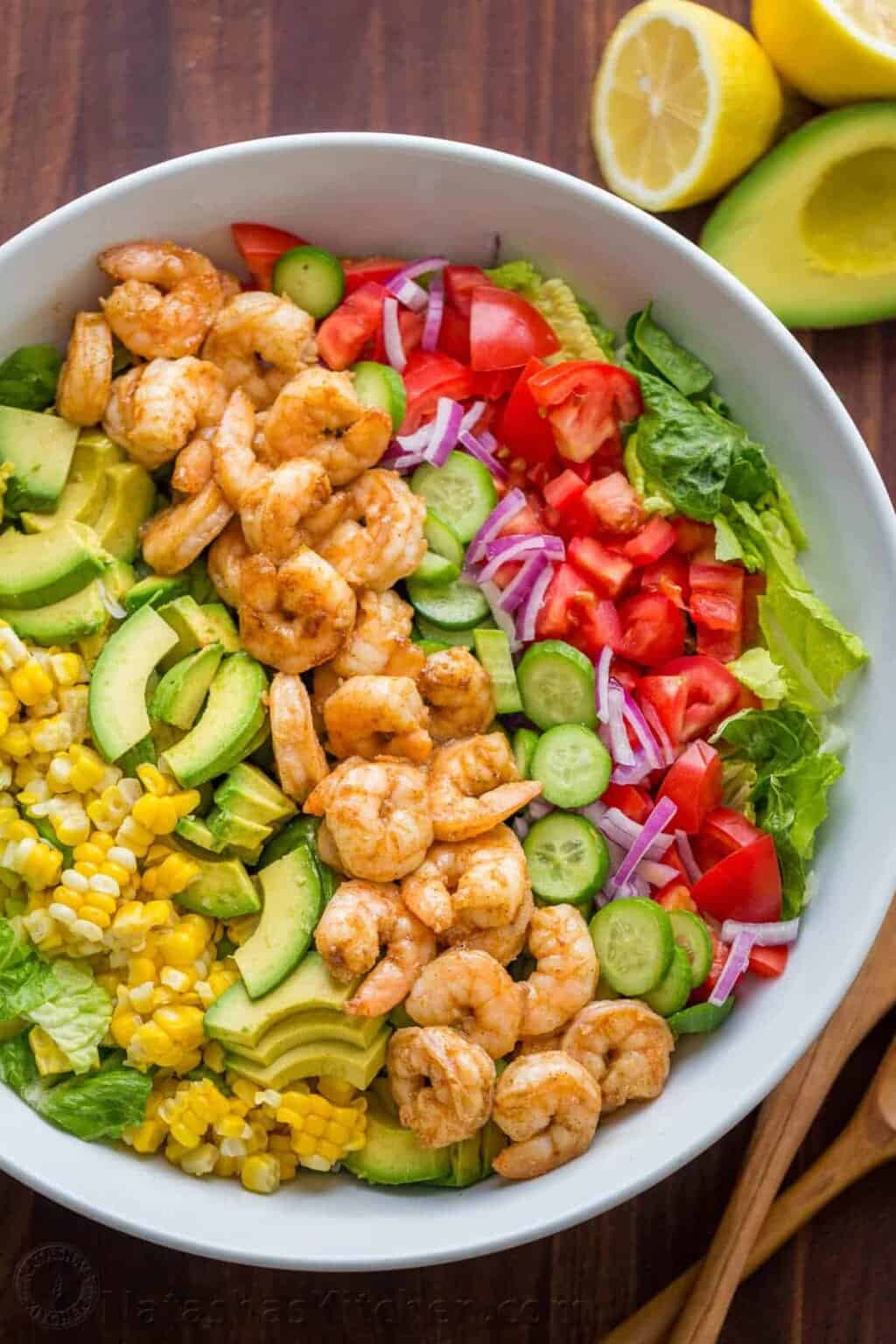 Shrimp Cobb Salad (VIDEO) - NatashasKitchen.com