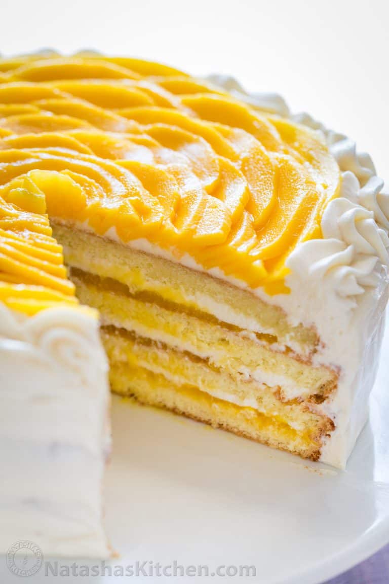 Mango Cake Recipe (VIDEO) - NatashasKitchen.com