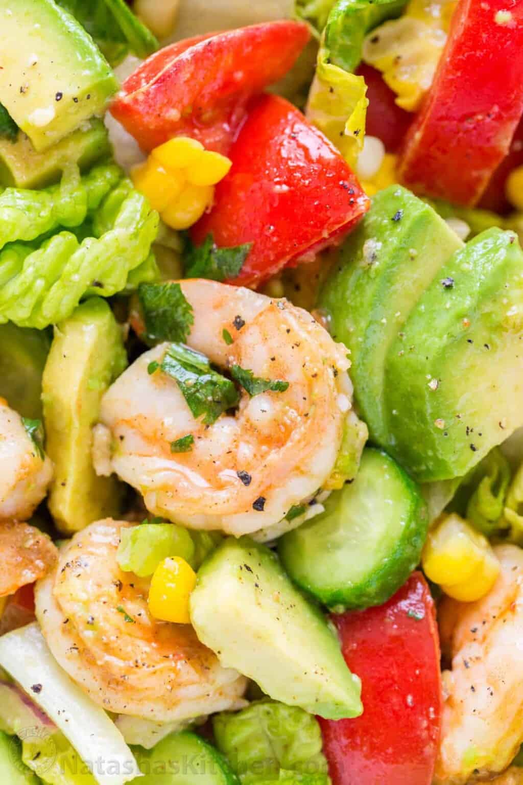 Shrimp Cobb Salad (VIDEO) - NatashasKitchen.com