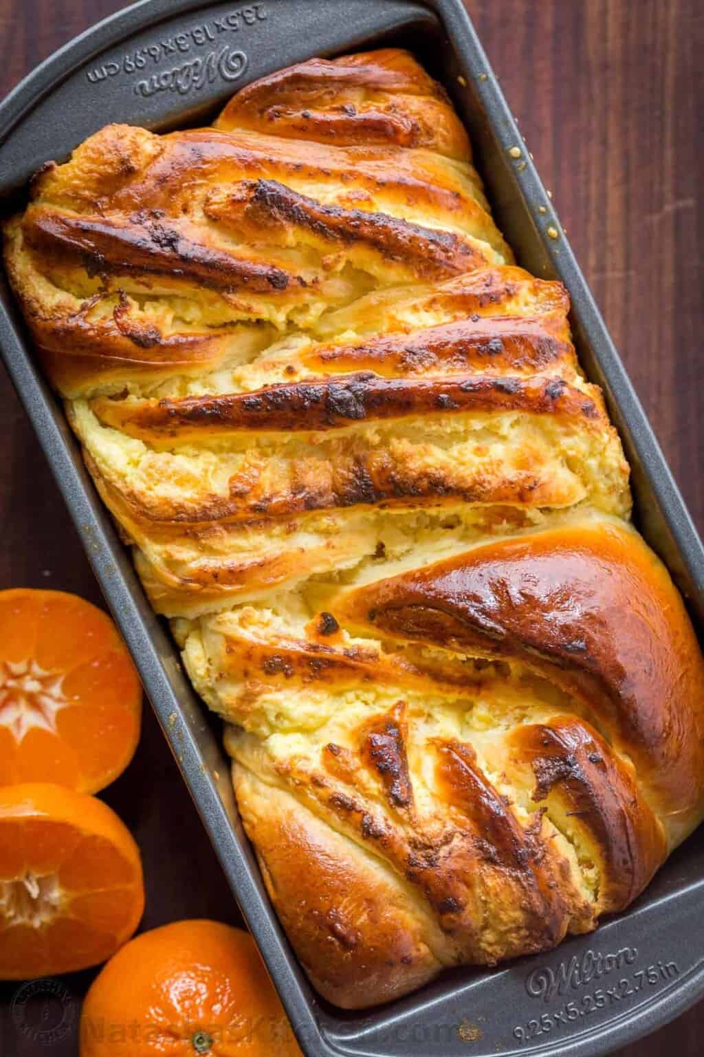 Cheese Filled Braided Bread Recipe - NatashasKitchen.com