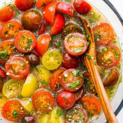 Marinated Cherry Tomatoes Recipe - NatashasKitchen.com
