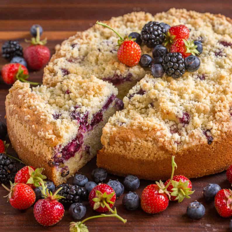 Easy Berry Cake Recipe (VIDEO) - NatashasKitchen.com