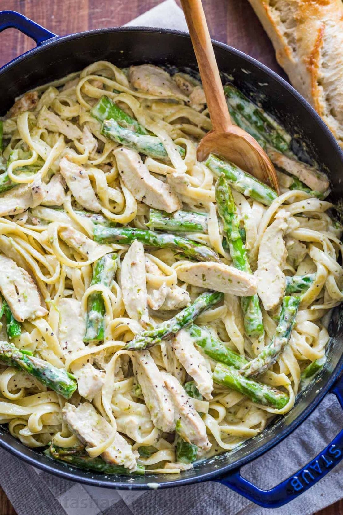 Creamy Chicken Pesto Pasta (with Video)