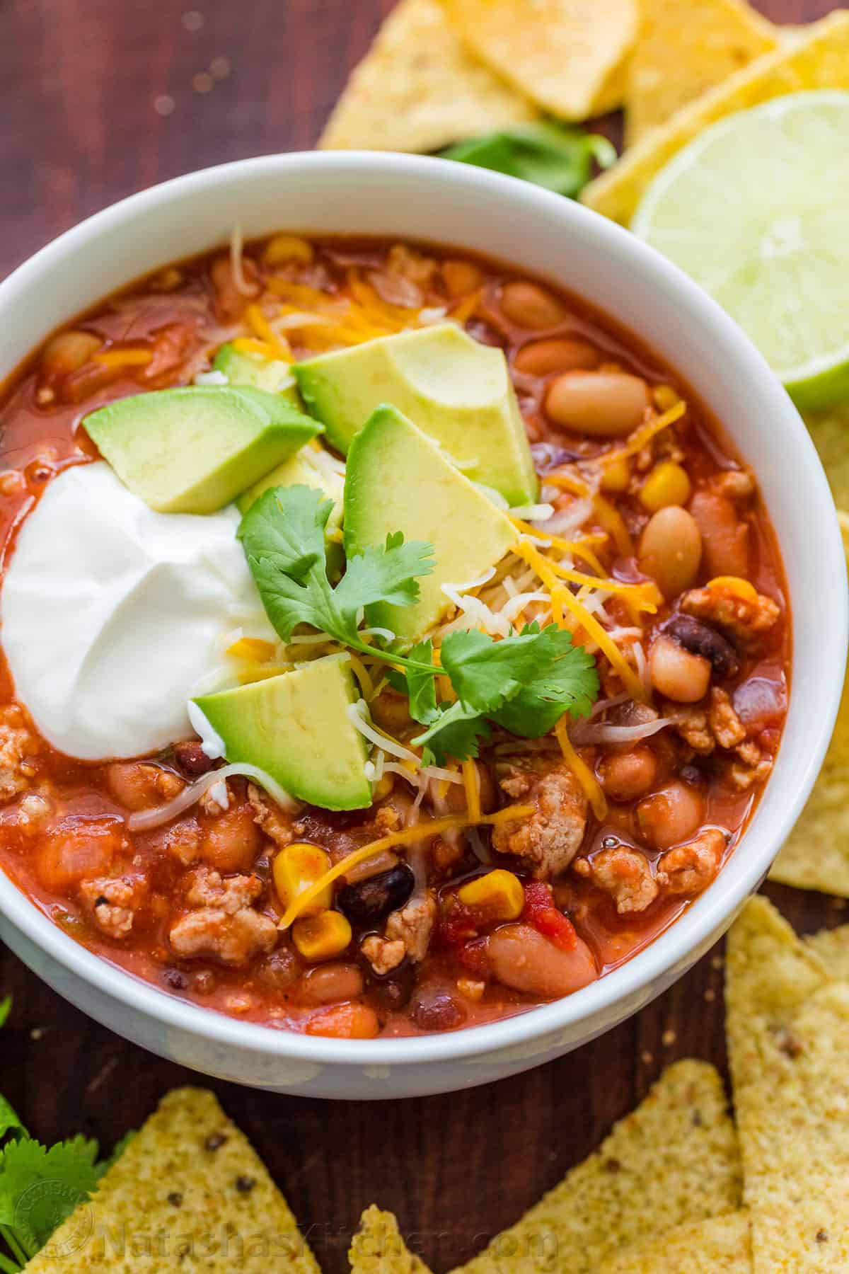 Turkey Chili Recipe NatashasKitchen Turkey Chili Recipe NatashasKitchen