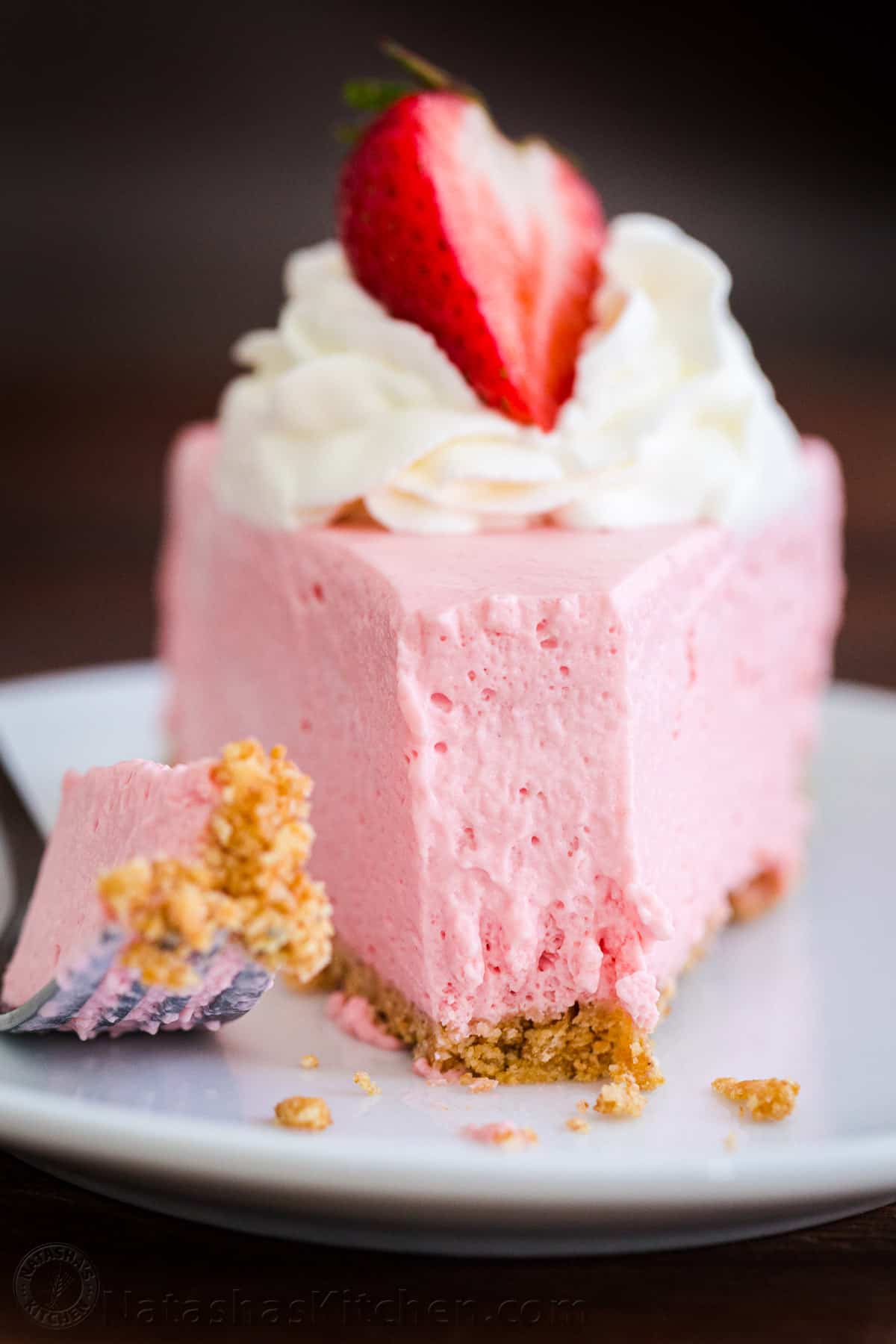 No Bake Strawberry Cheesecake VIDEO NatashasKitchen