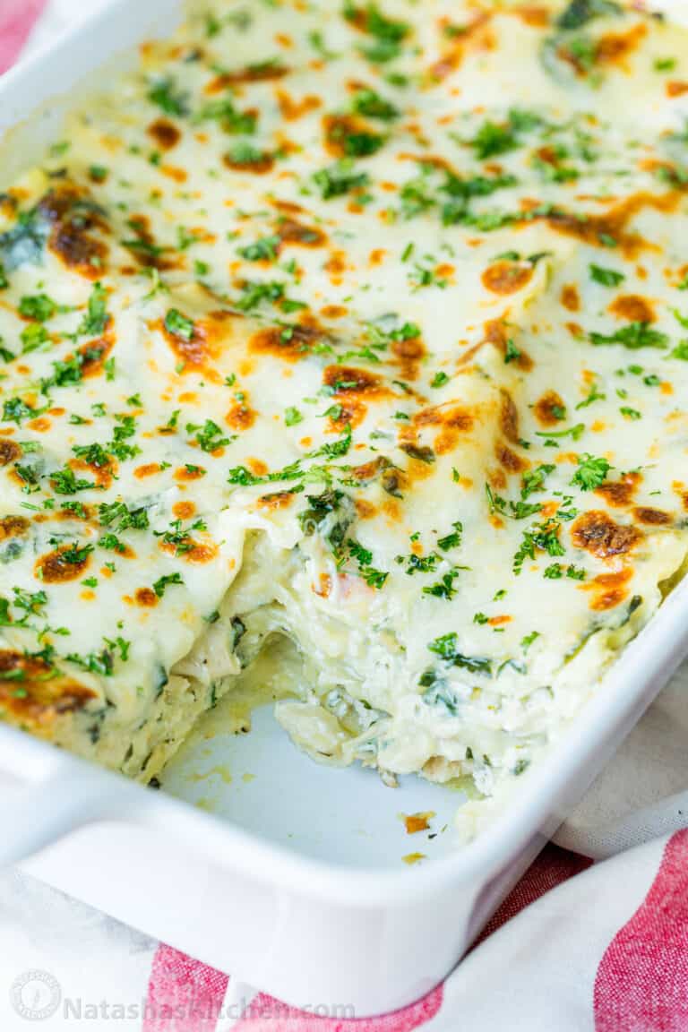 Chicken Lasagna Recipe (VIDEO) - NatashasKitchen.com