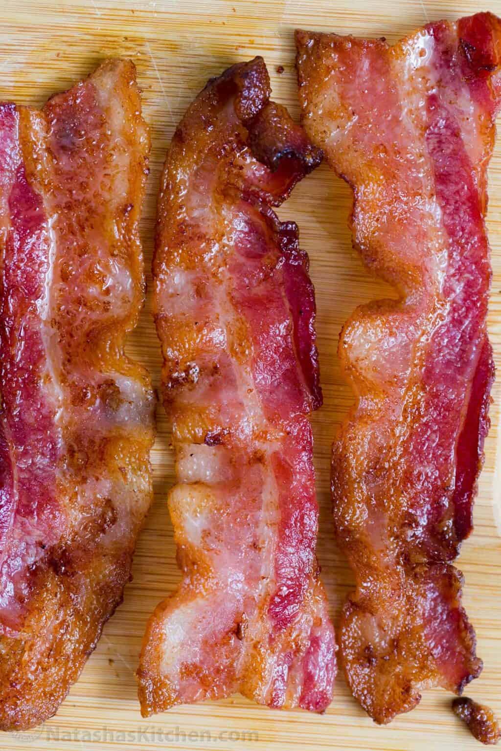 Crispy Air Fryer Bacon - NatashasKitchen.com