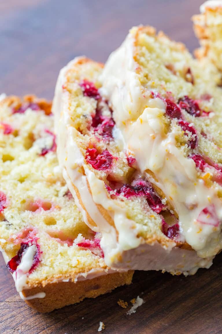 Cranberry Bread with Orange Glaze