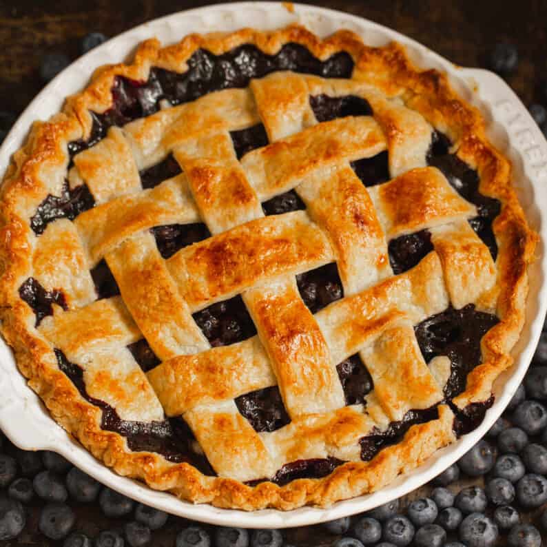 Homemade Blueberry Pie Recipe (VIDEO) - NatashasKitchen.com