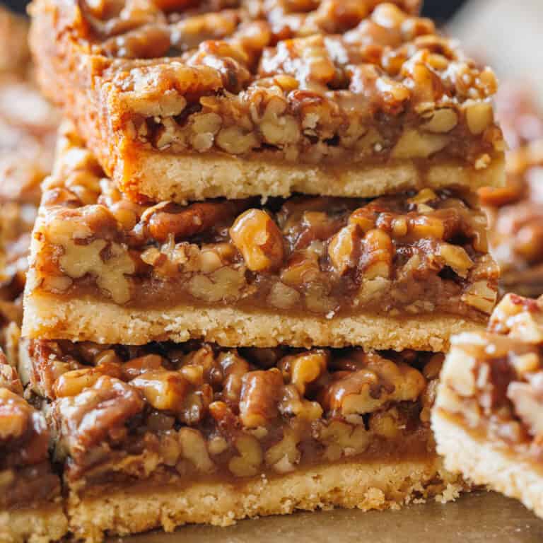 Pecan Pie Bars Recipe - NatashasKitchen.com