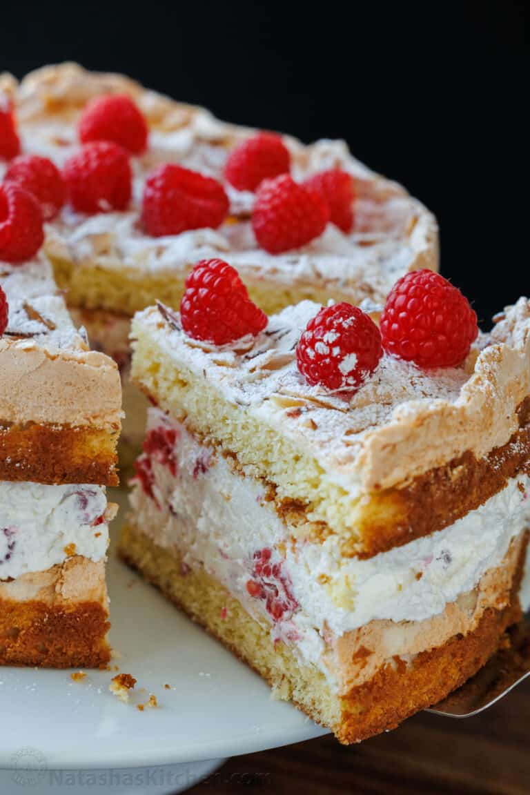Himmelstorte - Heaven Cake Recipe (VIDEO) - NatashasKitchen.com