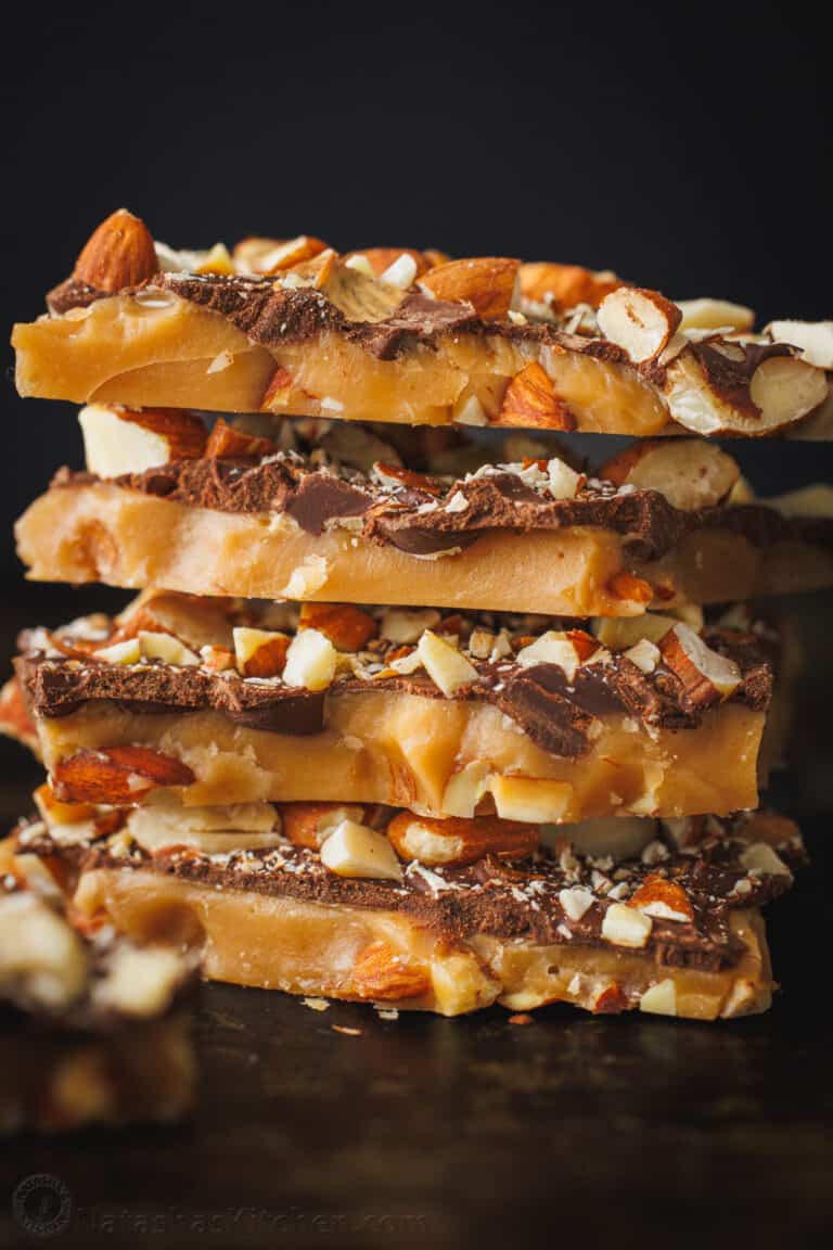 Toffee Recipe (VIDEO) - NatashasKitchen.com