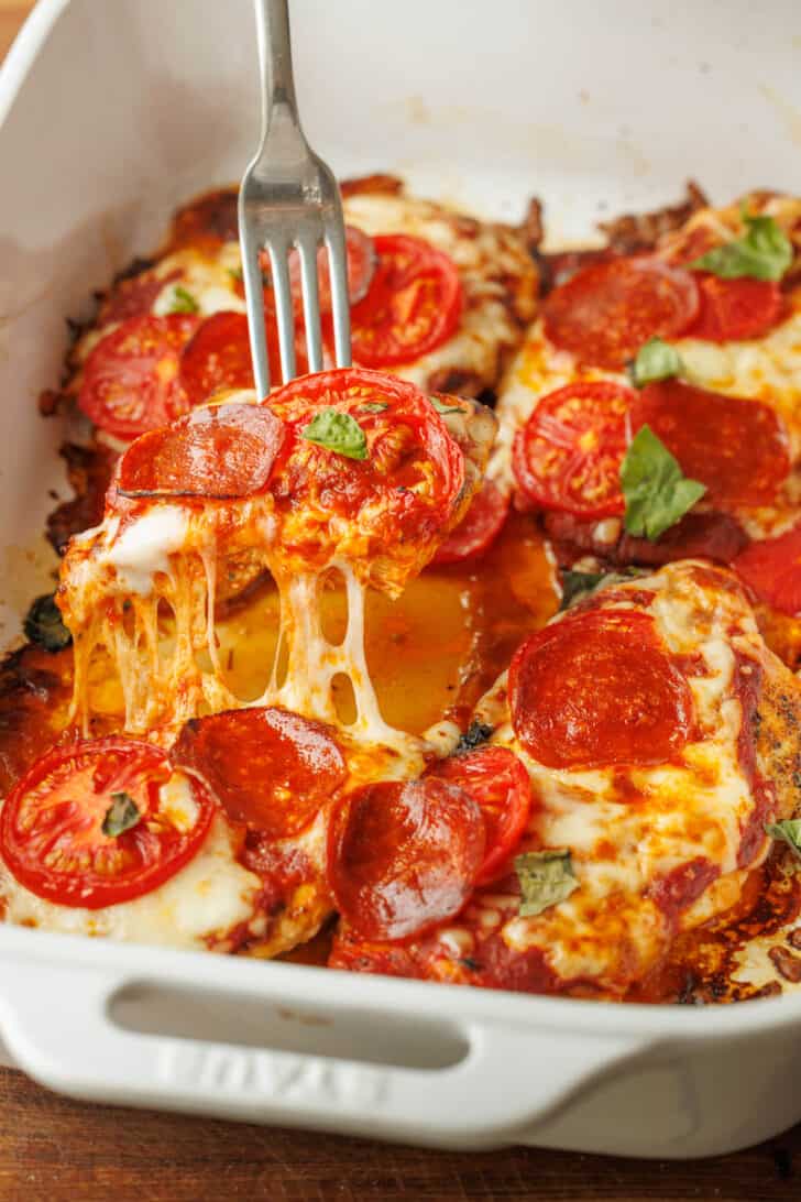 Pizza Chicken Recipe (VIDEO) - NatashasKitchen.com