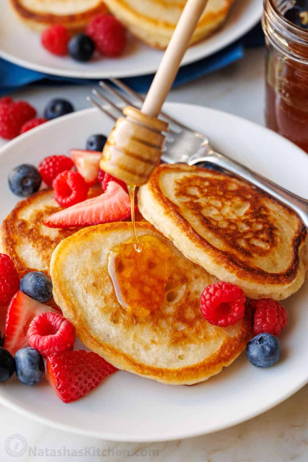 Sourdough Discard Pancakes (VIDEO) - NatashasKitchen.com
