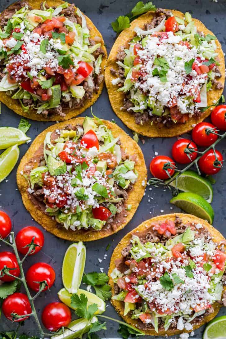 Easy Tostada Recipe - NatashasKitchen.com