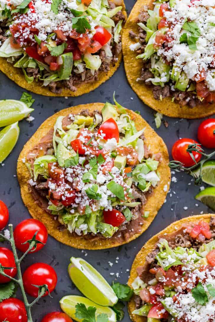 Easy Tostada Recipe - NatashasKitchen.com