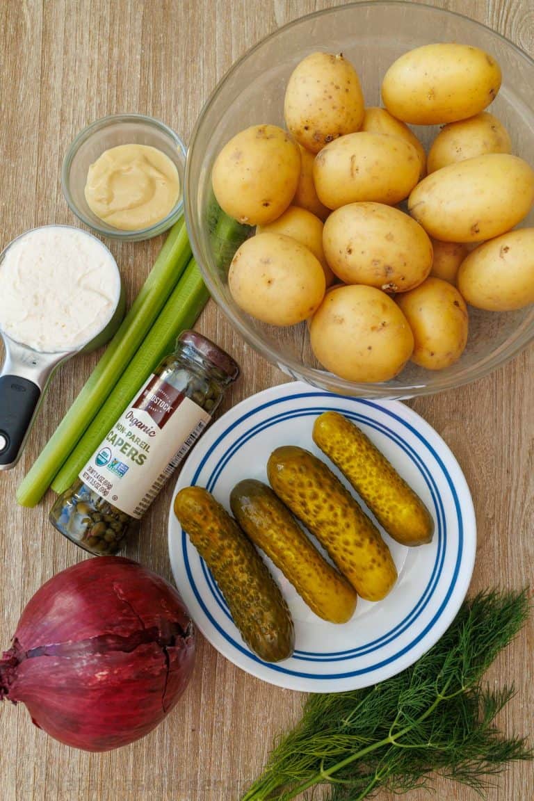 Smashed Potato Salad Recipe (VIDEO) - NatashasKitchen.com