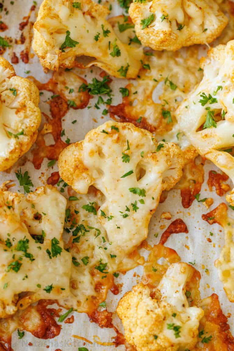 Parmesan Roasted Cauliflower Recipe - NatashasKitchen.com