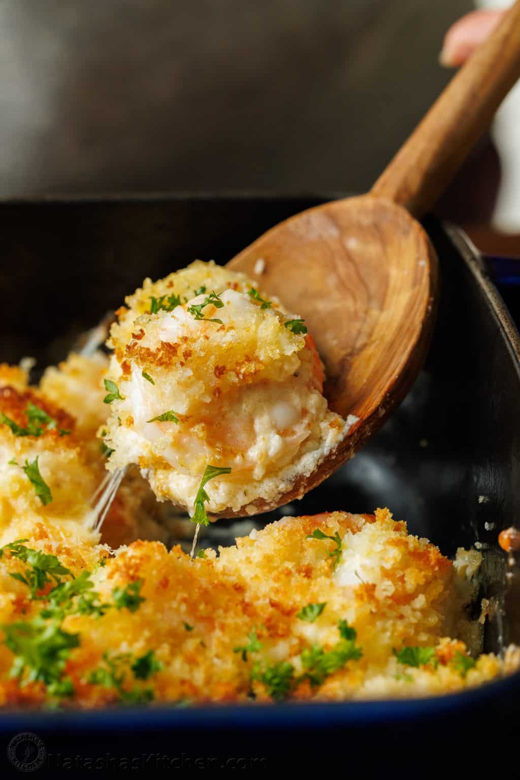 Shrimp Casserole Recipe (VIDEO) - NatashasKitchen.com
